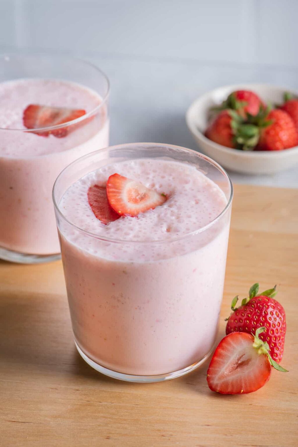 Strawberry Protein Smoothie - Home By Geneva