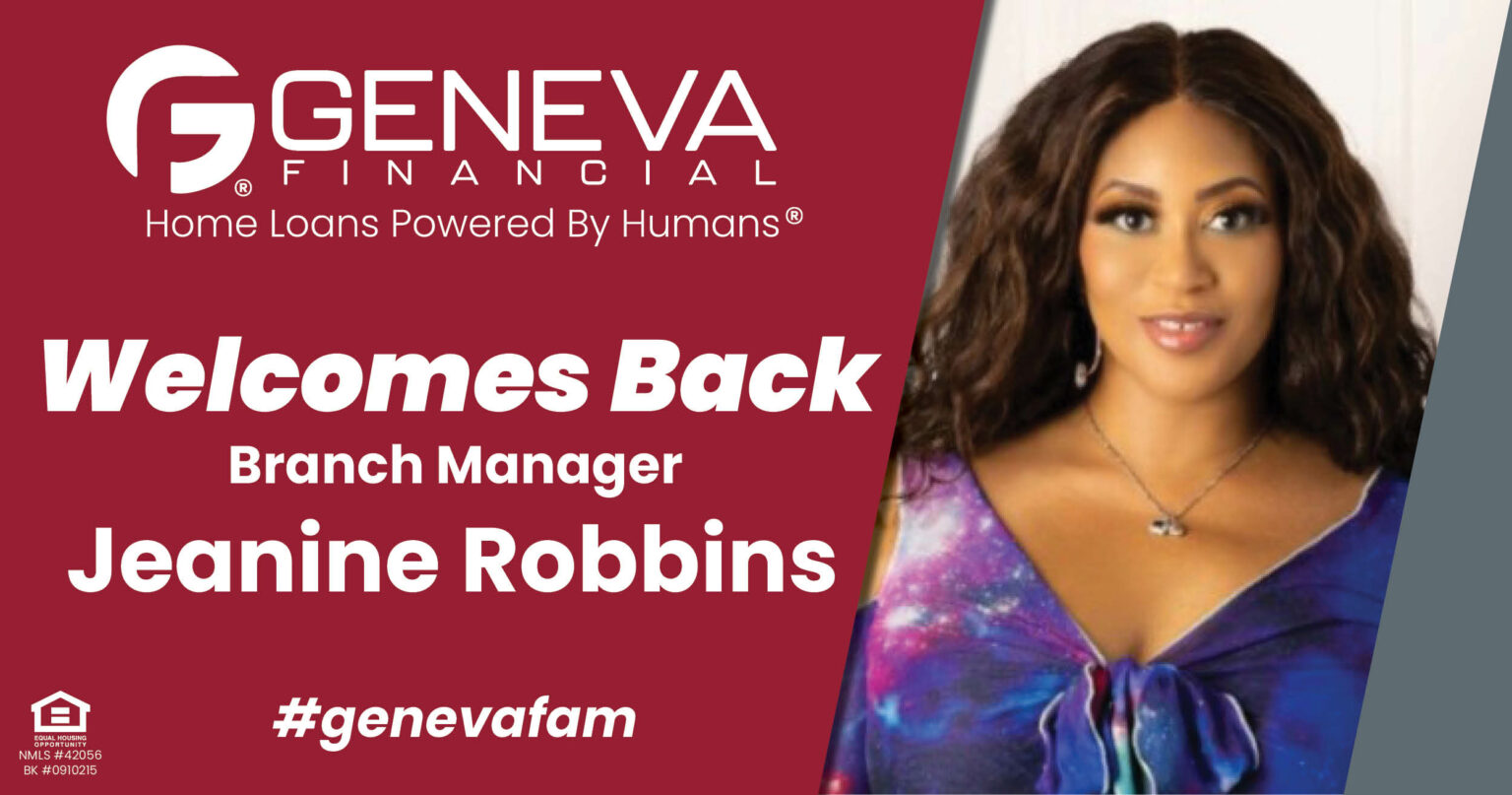Geneva Financial Welcomes Back Branch Manager Jeanine Robbins to ...