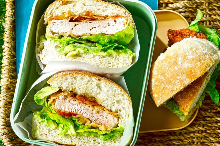 Crispy Chicken Avocado Baps - Home By Geneva