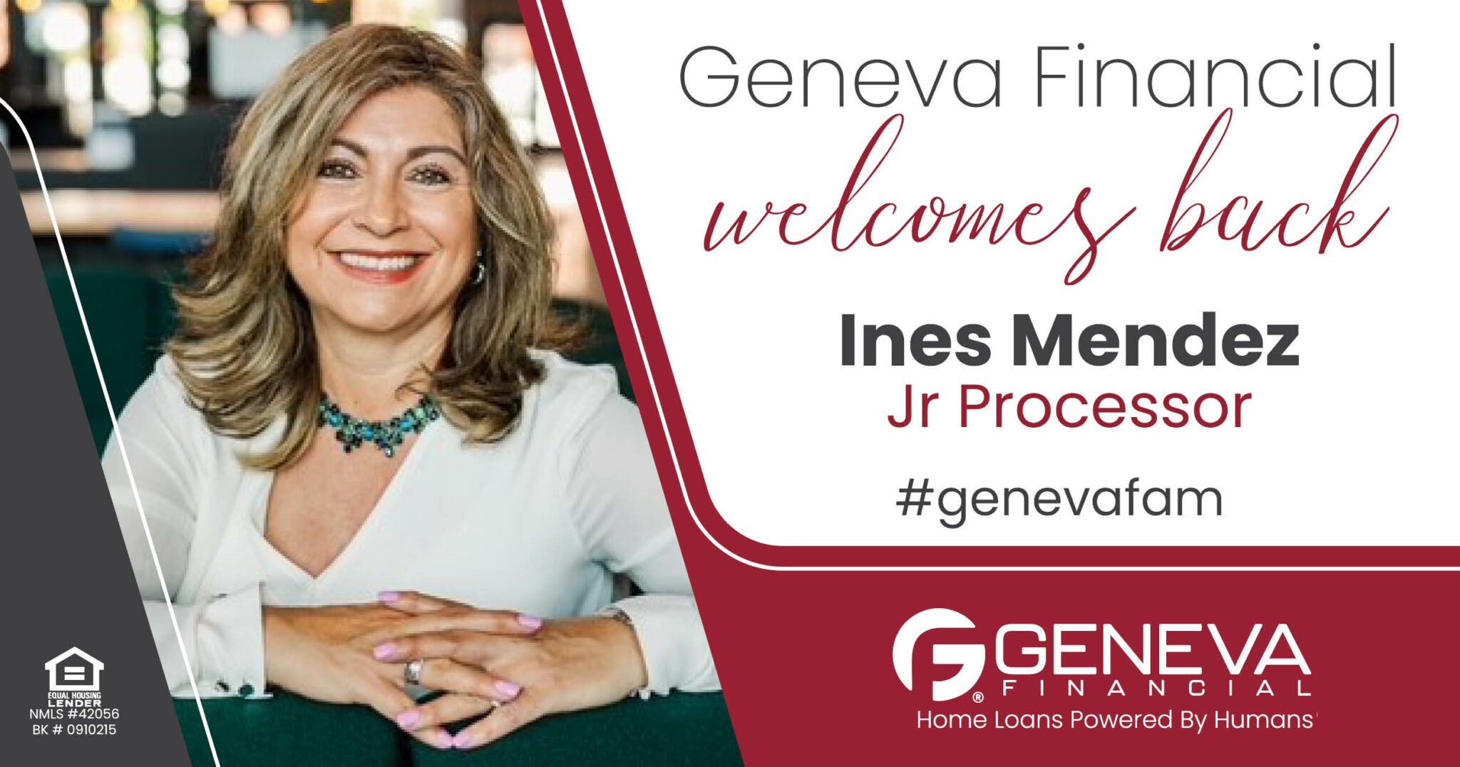 Geneva Financial Welcomes Back Jr Processor Ines Mendez to Indiana ...